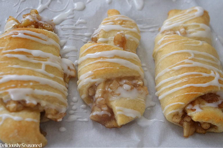 Easy Apple Pie Crescents Recipe - Deliciously Seasoned