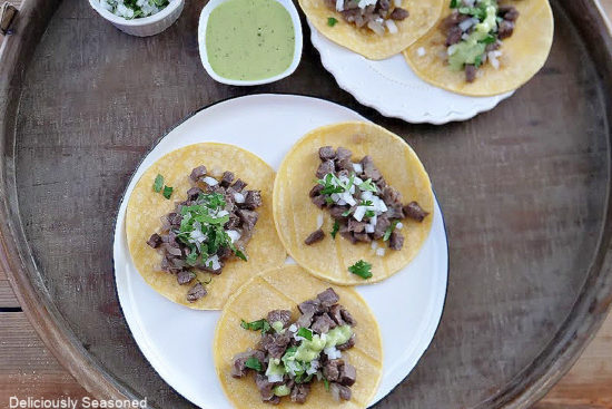 Easy Beef Street Tacos - Deliciously Seasoned