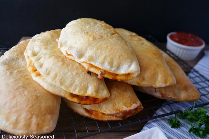 Homemade Calzone Recipe - Deliciously Seasoned