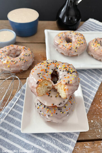 Maple Iced Donuts - Deliciously Seasoned