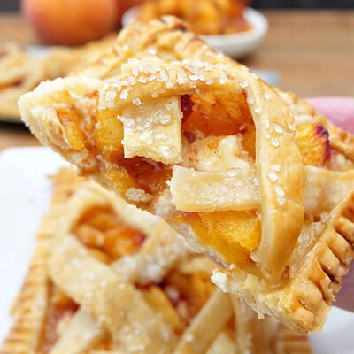 Peach Pastry Squares - Deliciously Seasoned