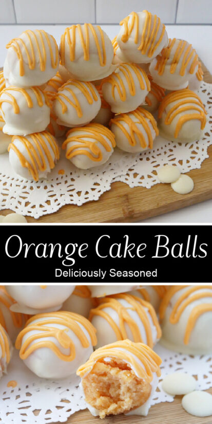 Orange Cake Balls - Deliciously Seasoned