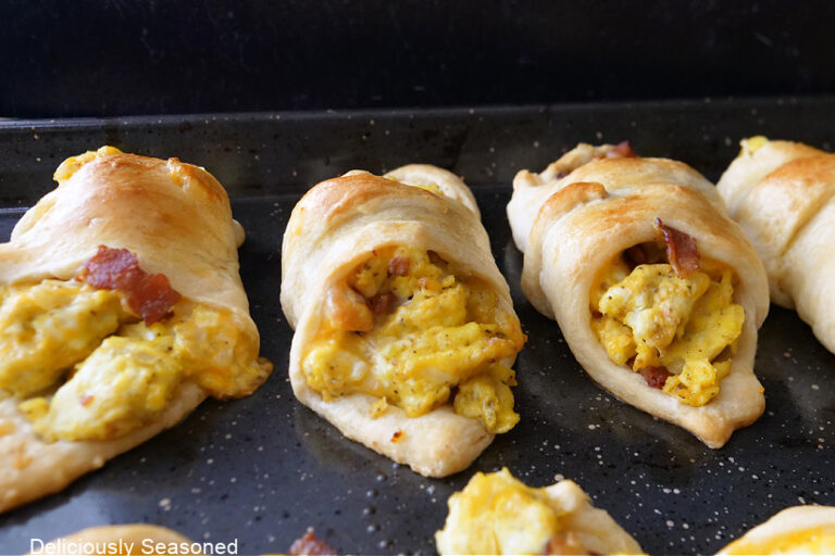 Crescent Roll Breakfast with Bacon, Egg and Cheese