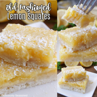 Old Fashioned Lemon Squares Recipe - Deliciously Seasoned