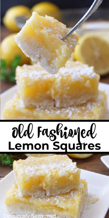 Old Fashioned Lemon Squares Recipe - Deliciously Seasoned