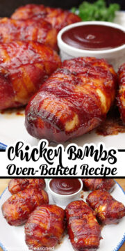 Chicken Bombs (Oven Baked Recipe) - Deliciously Seasoned