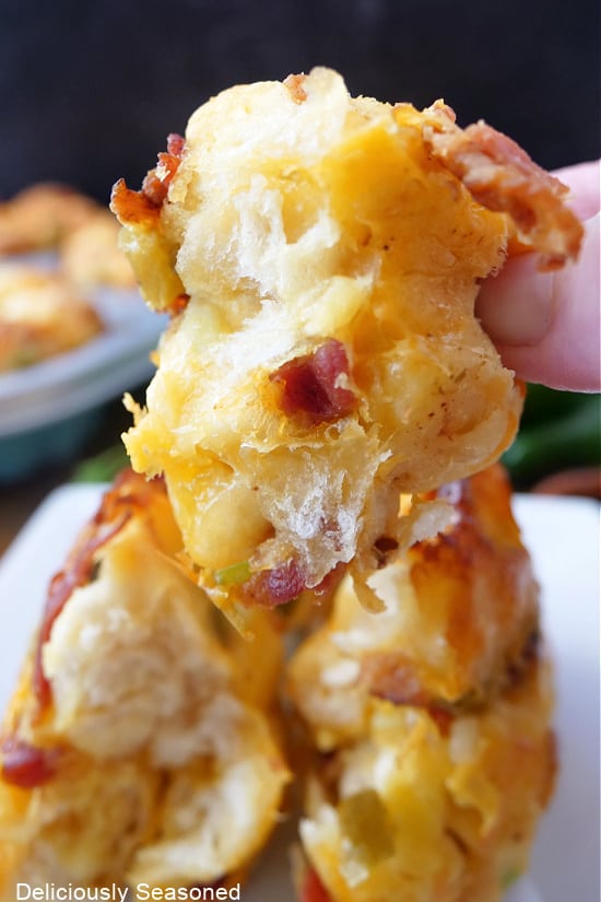 Jalapeno Popper Pull Apart Bread (Mini Bundt Pan Recipe)