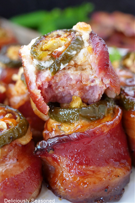 Smoked Pig Shots - Deliciously Seasoned