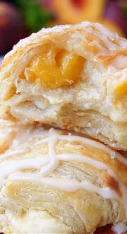 Peach Puff Pastry - Deliciously Seasoned