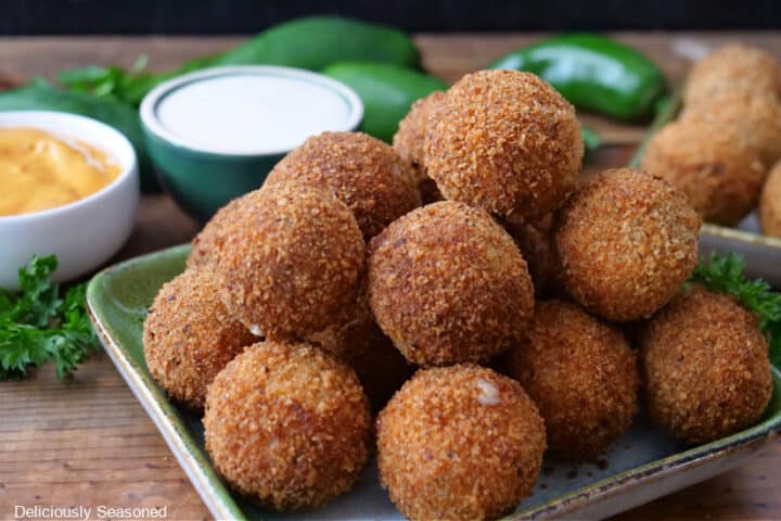 Jalapeno Popper Bites (Easy Deep Fried Recipe) - Deliciously Seasoned