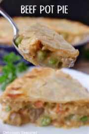 Easy Beef Pot Pie - Deliciously Seasoned
