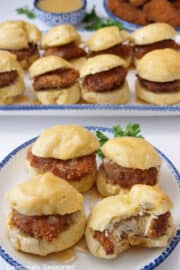 Mini Chicken Biscuits with Honey Butter - Deliciously Seasoned