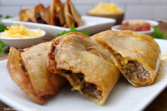 Fried Beef Tacos - Deliciously Seasoned