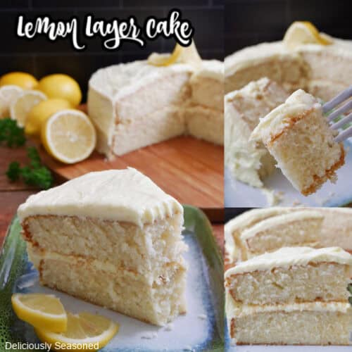 Lemon Layer Cake - Deliciously Seasoned