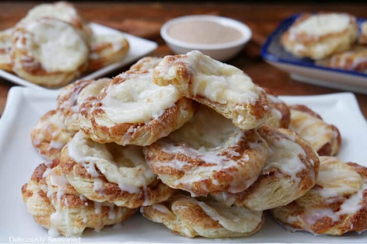 Cream Cheese Churro Pastry Bites - Deliciously Seasoned