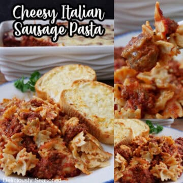 Cheesy Italian Sausage Pasta - Deliciously Seasoned