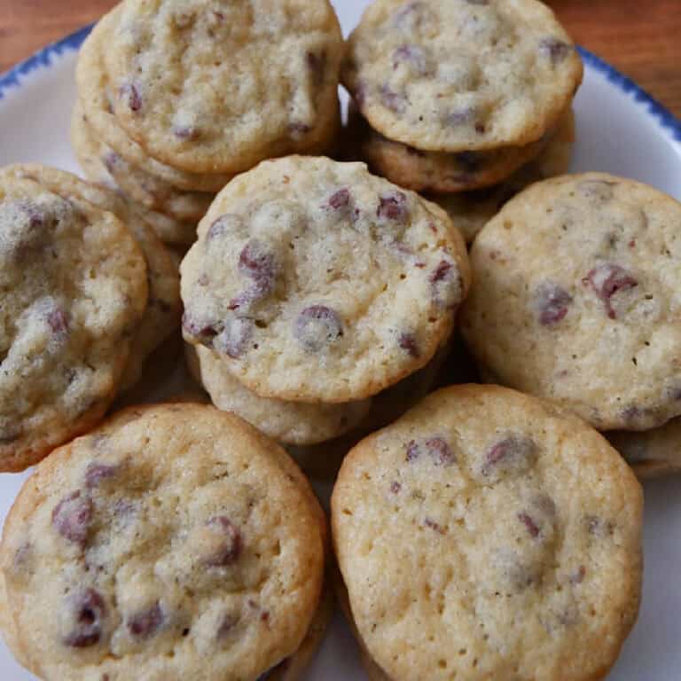 Mini Chocolate Chip Cookies - Deliciously Seasoned