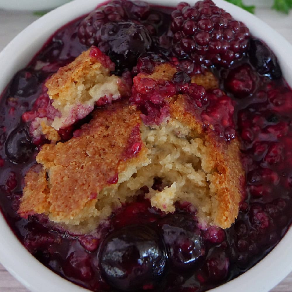 Mixed Berry Cobbler - Deliciously Seasoned