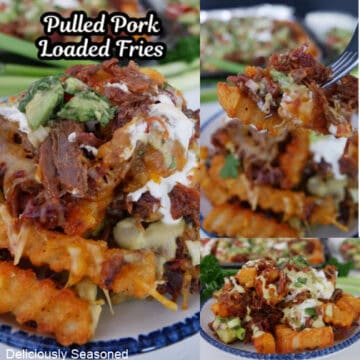 Pulled Pork Loaded Fries - Deliciously Seasoned