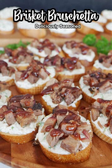 Brisket Bruschetta - Deliciously Seasoned