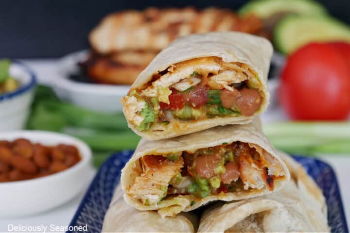 Grilled Chicken Burritos - Deliciously Seasoned