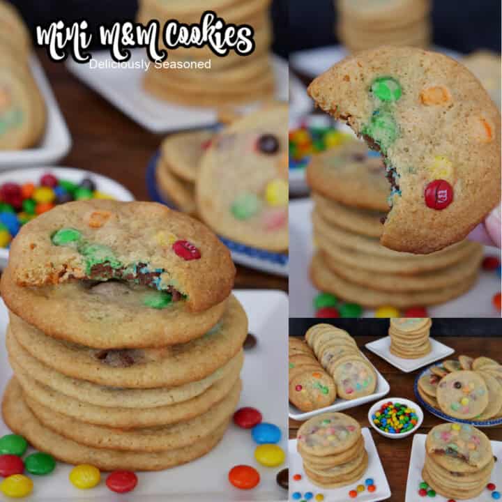 Mini M&M Cookies - Deliciously Seasoned