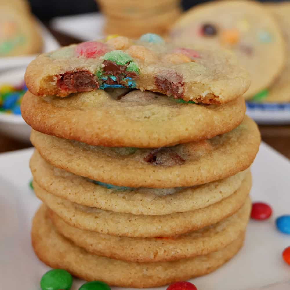 Mini M&M Cookies - Deliciously Seasoned
