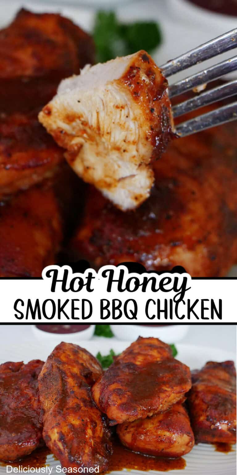 Hot Honey Smoked BBQ Chicken - Deliciously Seasoned