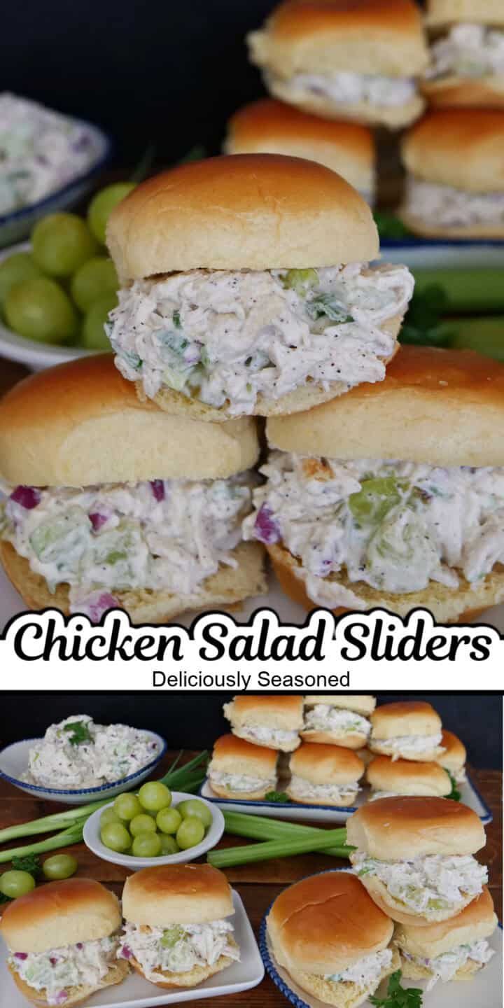 Chicken Salad Sliders - Deliciously Seasoned
