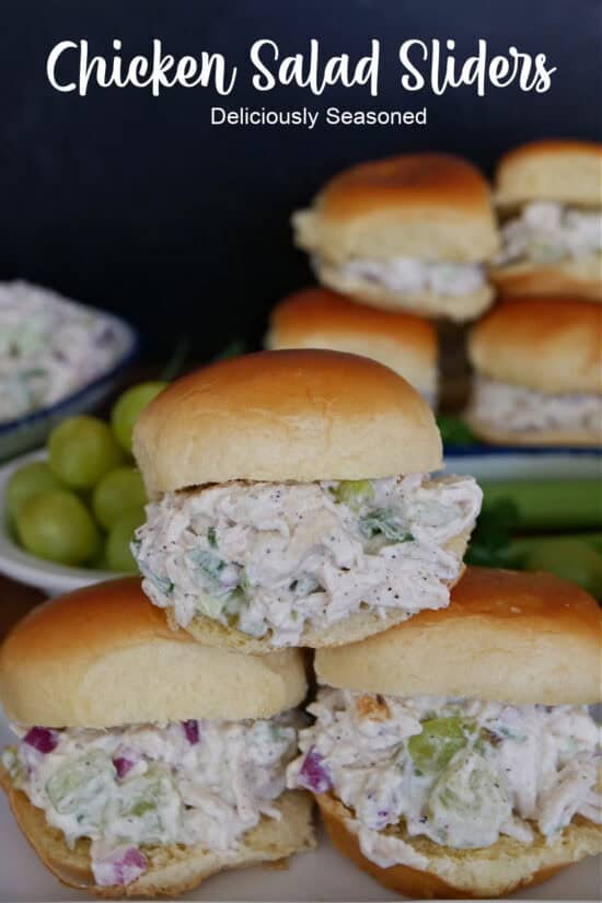 Chicken Salad Sliders - Deliciously Seasoned