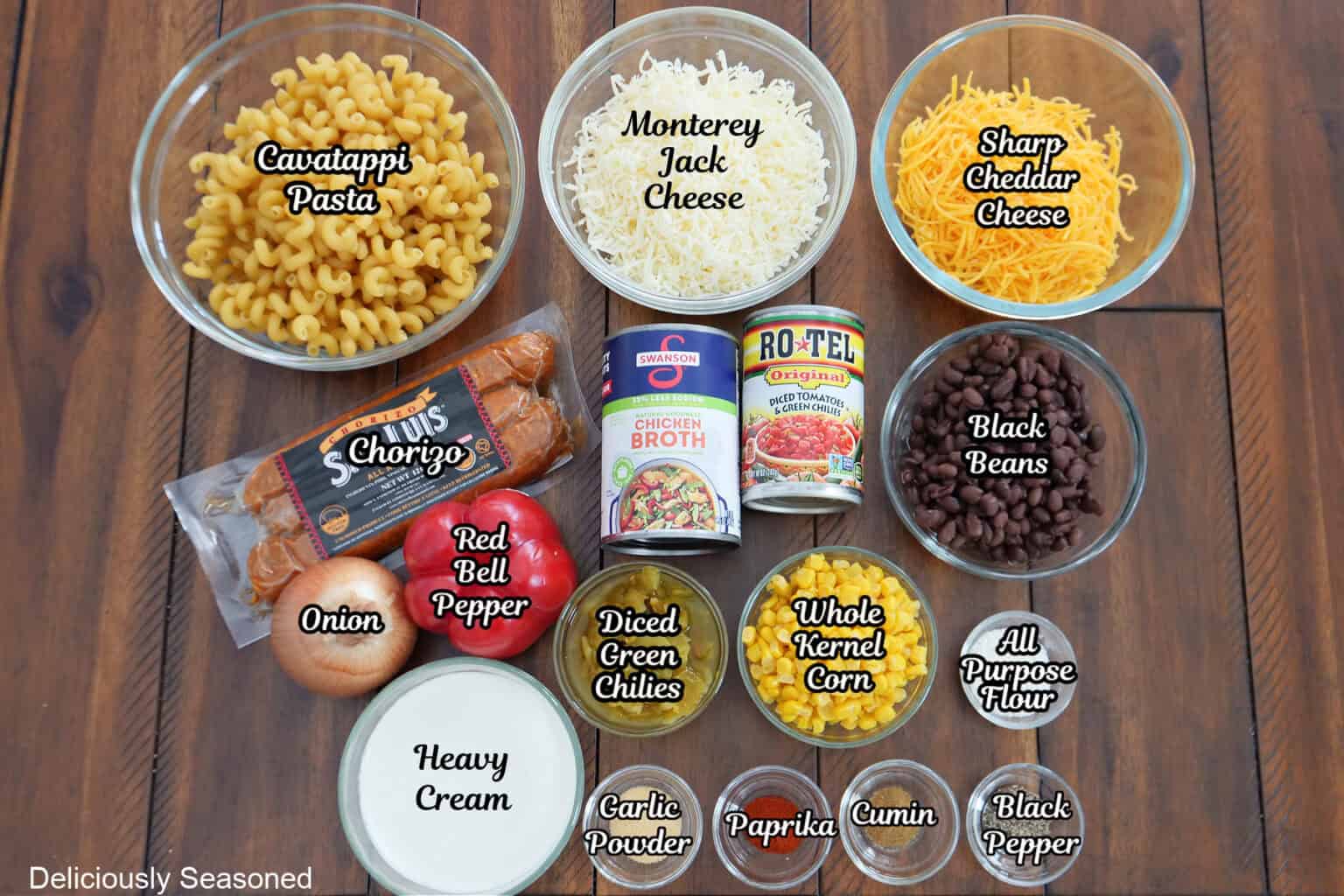 Cheesy Southwest Chorizo Pasta - Deliciously Seasoned