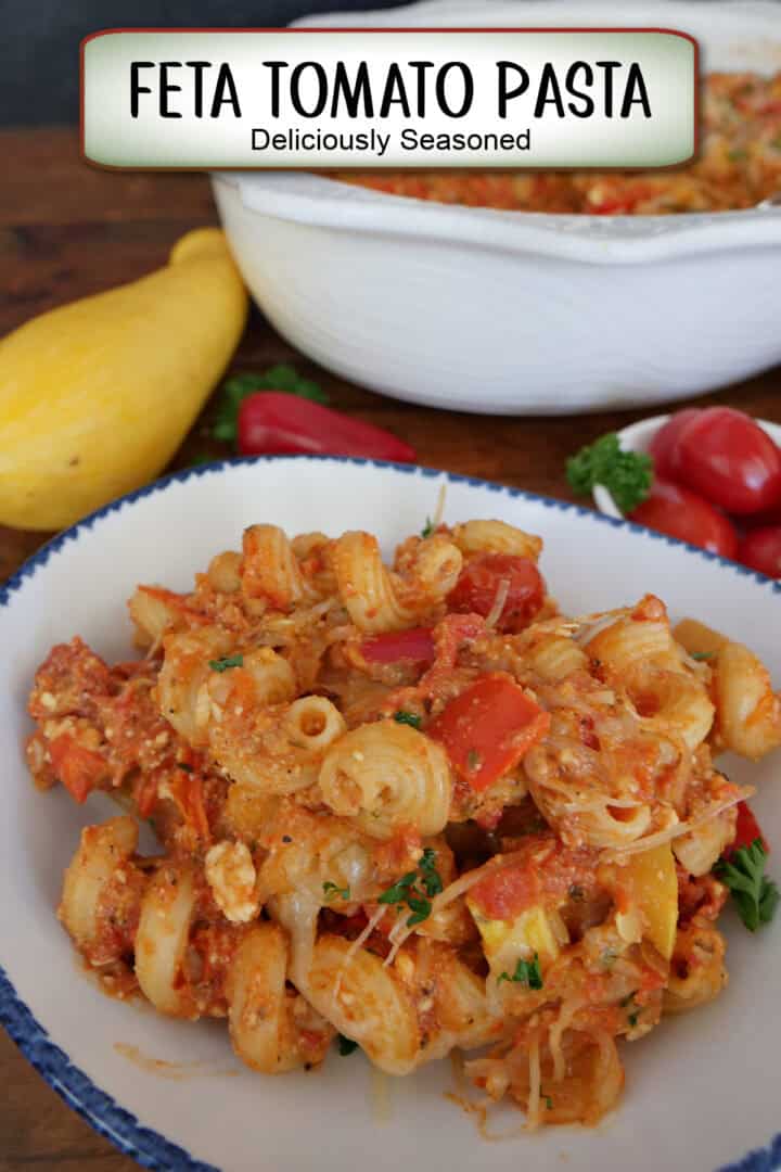 Feta Tomato Pasta - Deliciously Seasoned